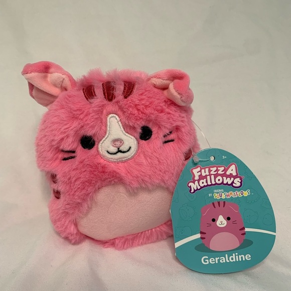 Squishmallows | Toys | Fuzzamallows Squishmallows 5 Inch Geraldine ...